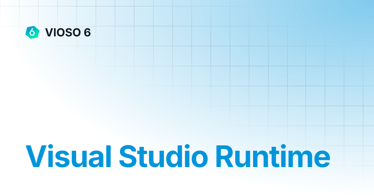 Visual Studio Runtime | VIOSO 6