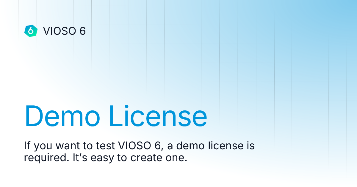 Demo License | VIOSO 6